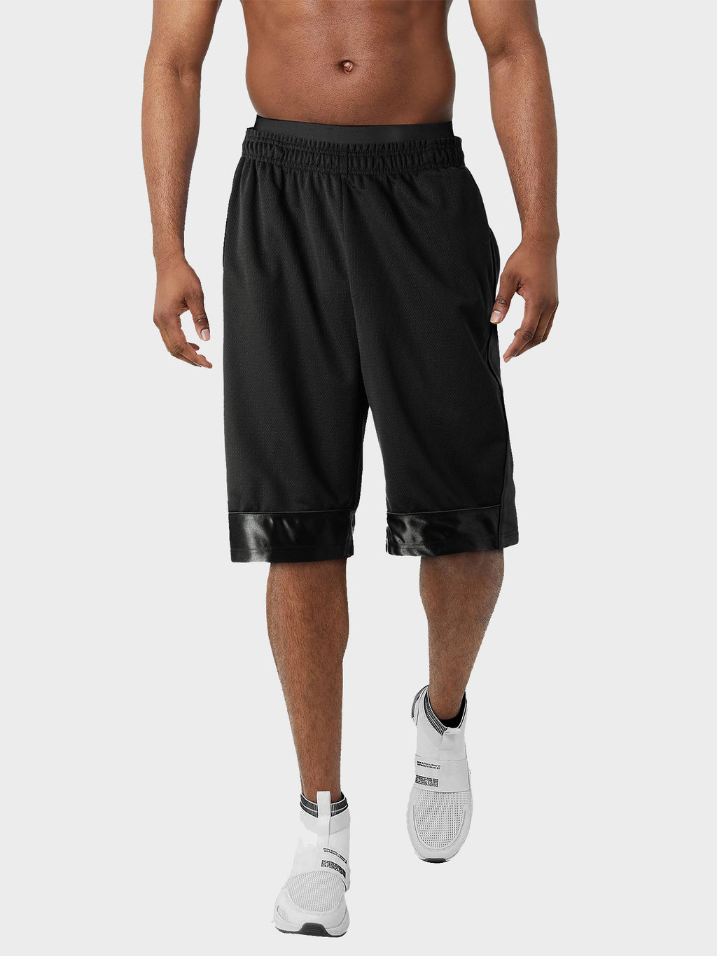 Mens Heavyweight Mesh Shorts with Pockets Basketball Gym Workout Short ...