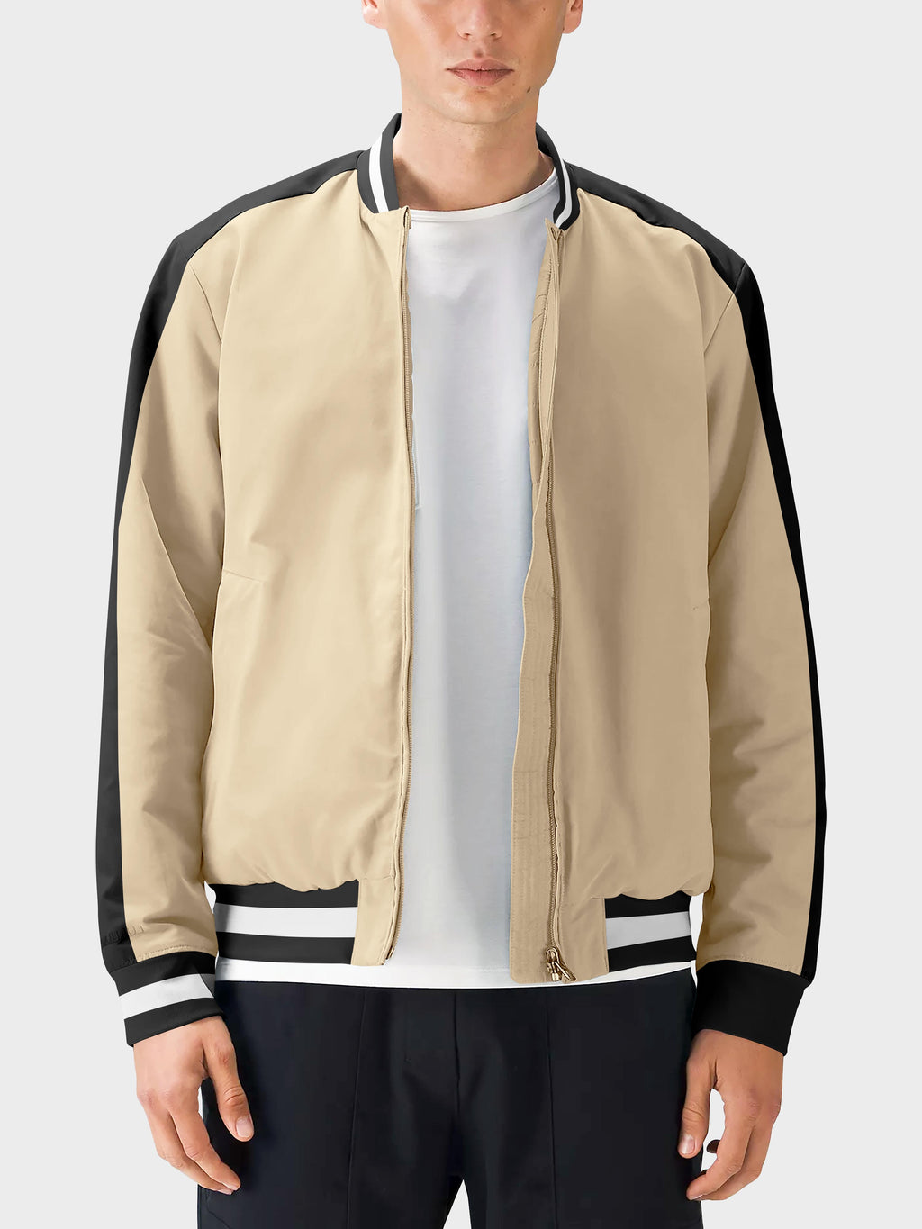 Men's Track Bomber Jacket - Jackets & Outerwear | Hat and Beyond